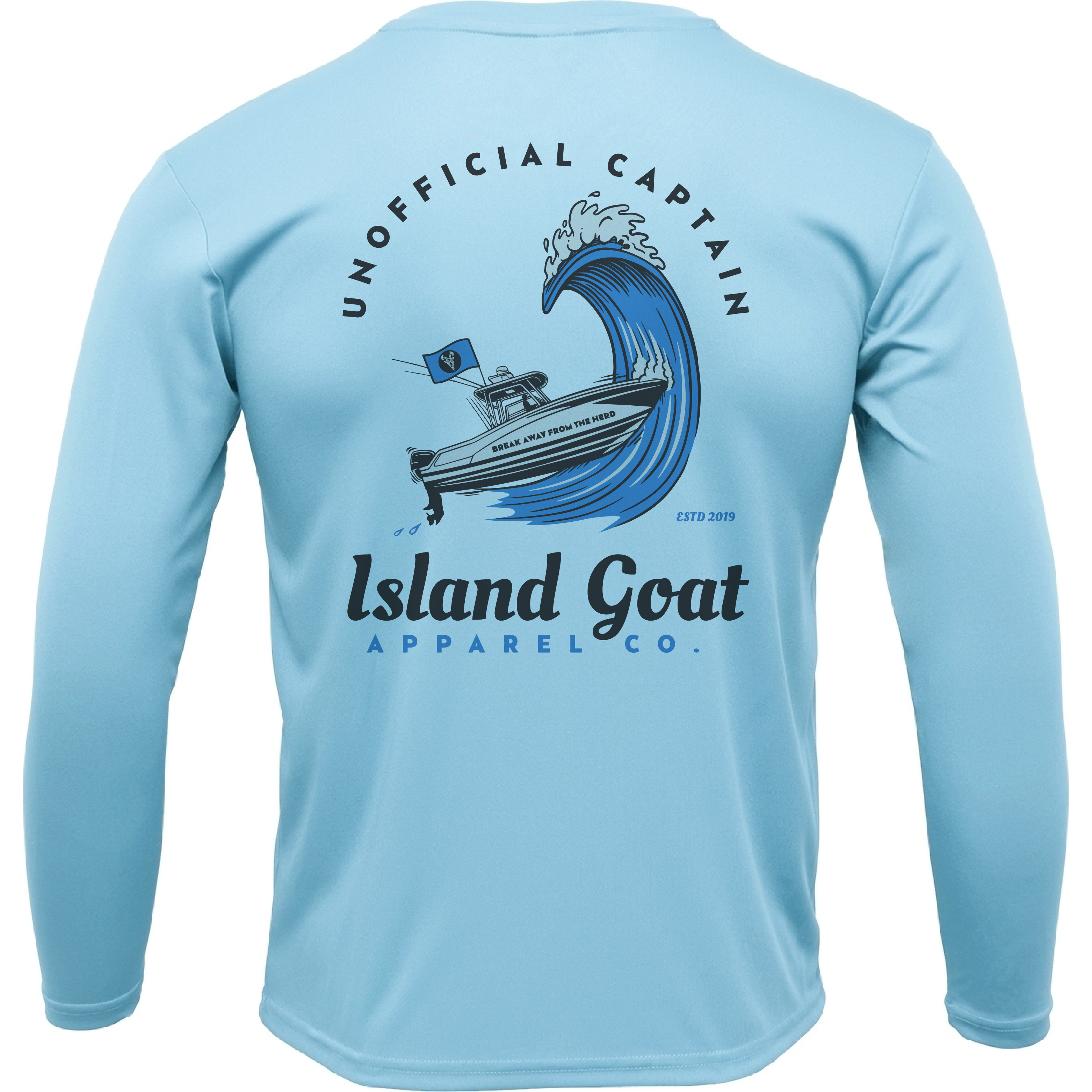 Unofficial Captain | Island Goat UPF 50+ Crew Neck Sun Shirt